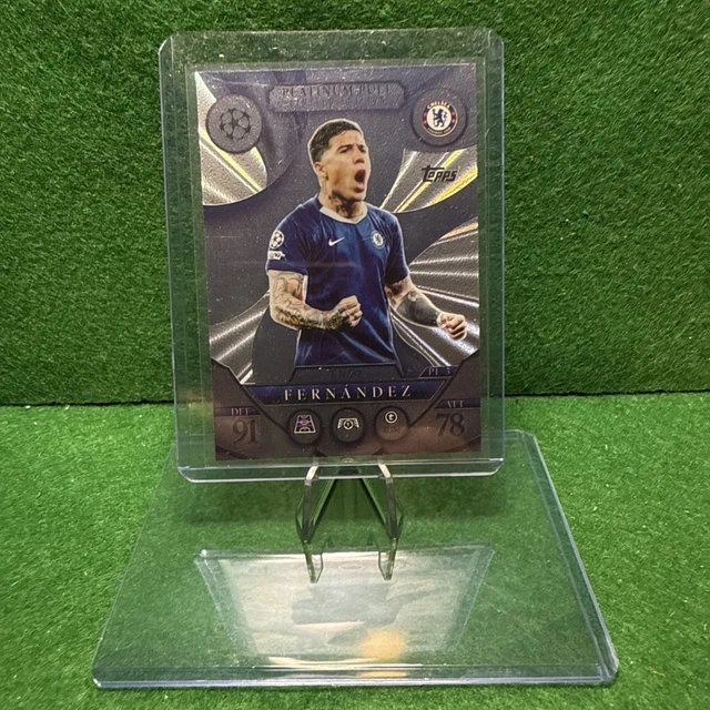 TOPPS MATCH ATTAX 25/26 Platnium Pull Enzo Fernandez Limited Edition ...