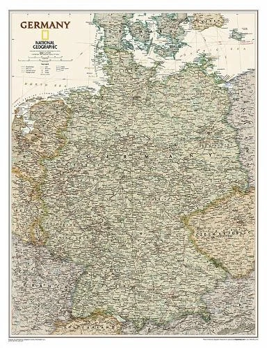 NATIONAL GEOGRAPHIC MAPS Germany Executive, Laminated (Map) EUR 64,91 ...