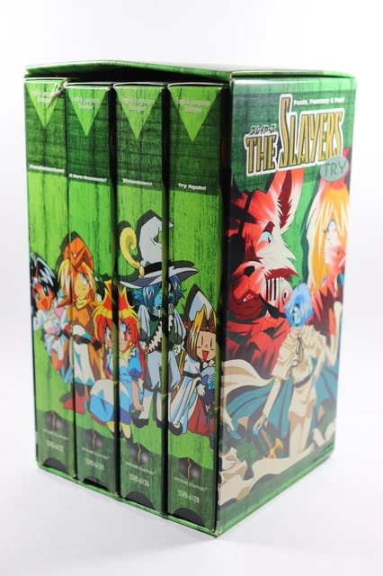THE SLAYERS TRY - Boxed Set (VHS, 2000, 4-Tape Set, Dubbed) Tested ...