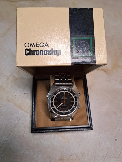 OMEGA SEAMASTER CHRONOSTOP Diver 145.008 Vintage Watch. Original Box £ ...