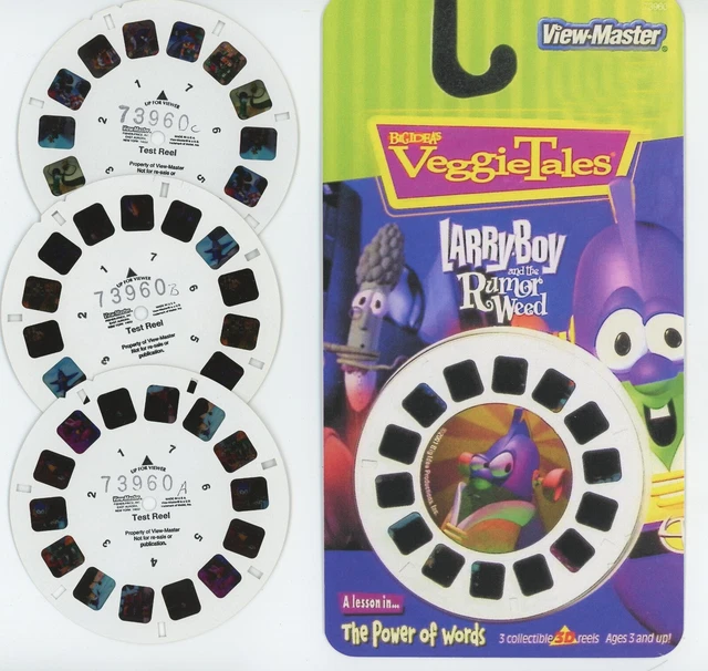 VEGGIE TALES LARRY Boy and the Rumor Weed View-Master Test Reels and ...