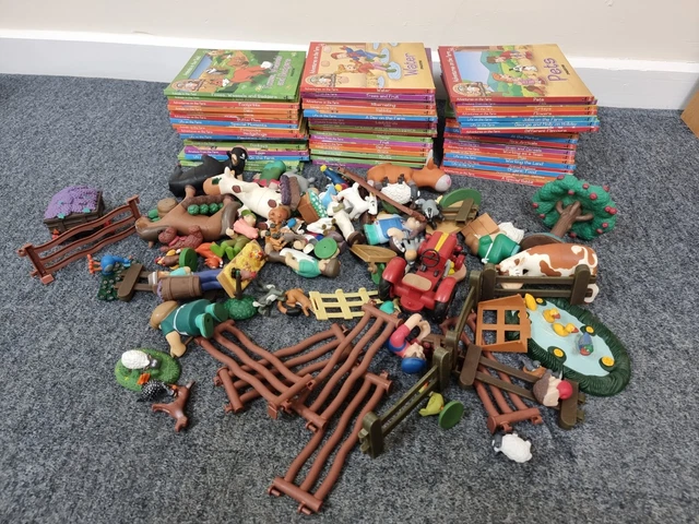 FULL SET OF 60 My Animal Farm Deagostini Books + Toy Farm Animals ...