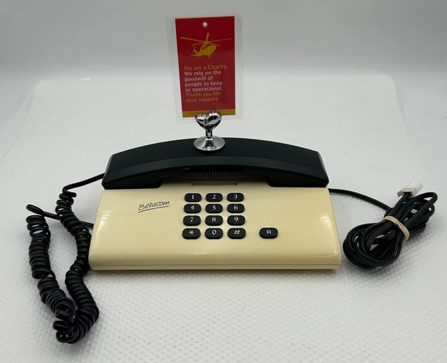 BETACOM PHOENIX SL30 Cream & Black Push Button Telephone Spares ...