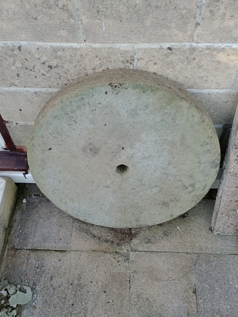 MILLSTONE, 61CM DIAMETER, 8cm Thick, Weight 25kg £55.00 - PicClick UK