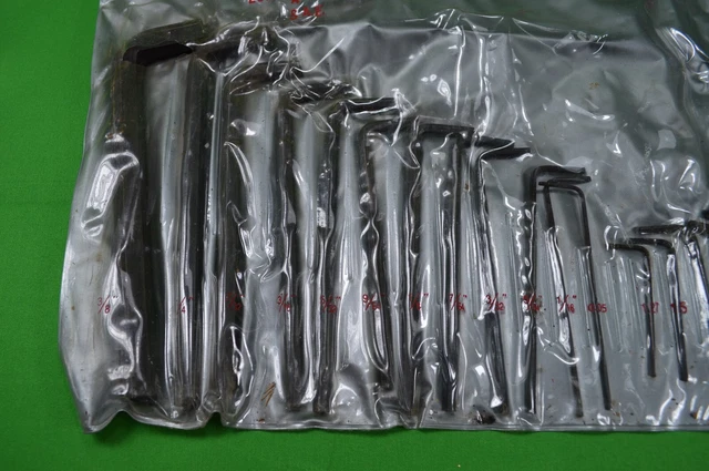 POWERCRAFT HEX KEY Set 25 PC,Long Arm S.A.E. Short Arm Metric,Preowned ...