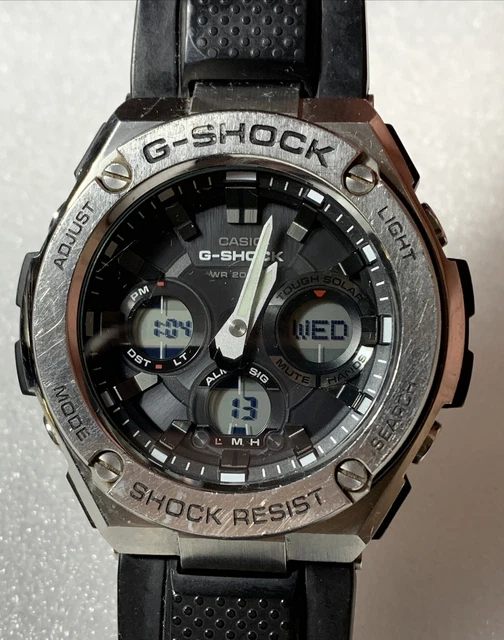 CASIO G-SHOCK G-STEEL Analogue/Digital Mens Solar Watch 5445 GSTS110 ...