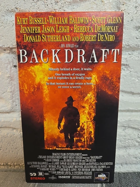 BACKDRAFT 1991 VHS Kurt Russell William Baldwin Robert De Niro $9.99 ...