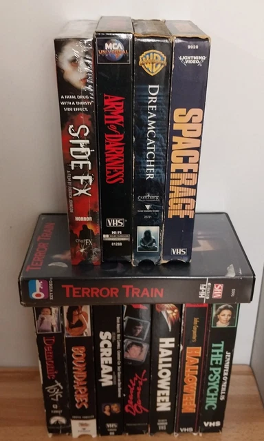 RARE HORROR MOVIES VHS Lot Of 12 Classics and B Movies Horror Demons ...