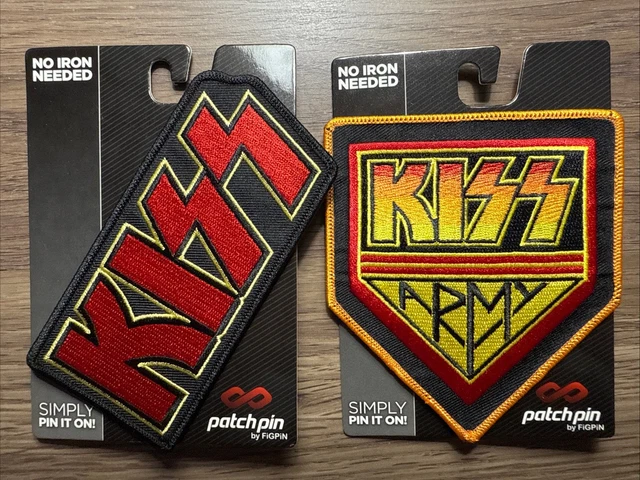 PATCH PINS BY Fig Pin Kiss Classic Rock Patch Pins Gene Simmons Kiss ...