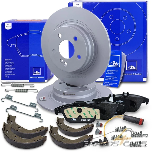 ATE BREMSSCHEIBEN +BELÄGE +Handbremse Hinten Für Mercedes C-Klasse W204 ...