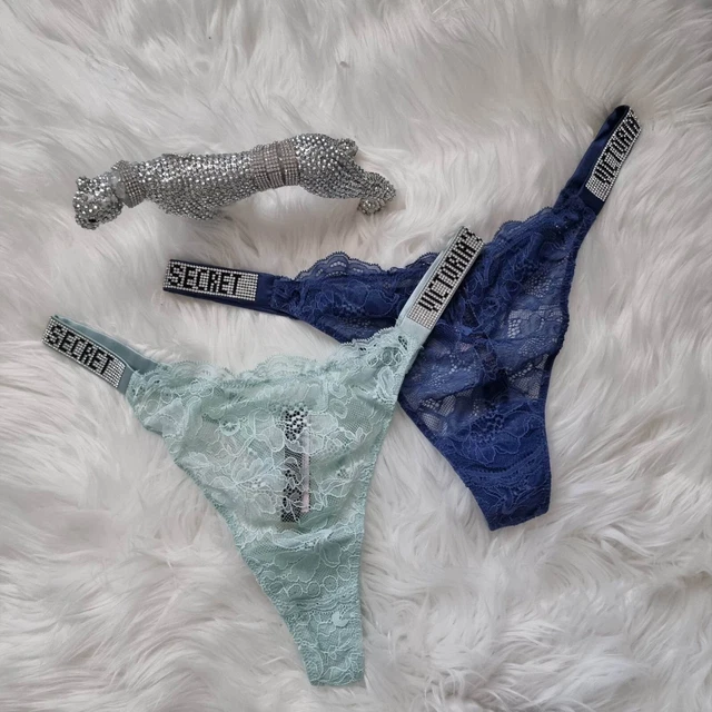 VICTORIAS SECRET ''VERY Sexy ** String ** Thong **Strass mit Spitze ...