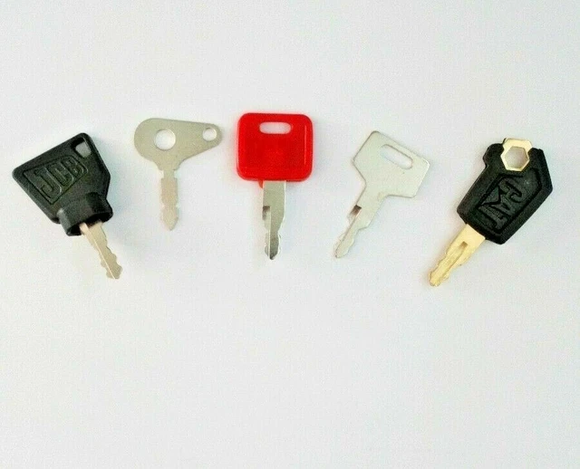 5 KEY MASTER Plant Excavator Dumper Set - BOMAG JCB CAT LUCAS HITACHI ...