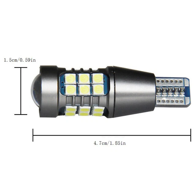 2X T15 W16W Canbus Bulb 27 LED 3030SMD Backup Reverse DRL Light Bulbs ...