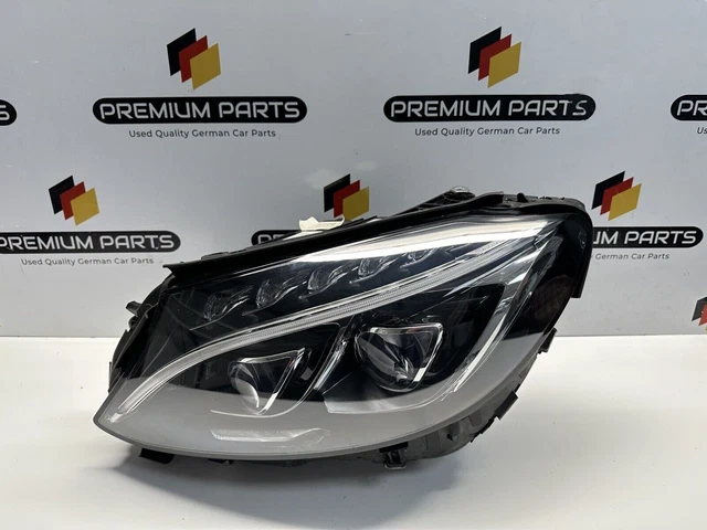 MERCEDES C CLASS W205 Led Intelligent System Headlight Left N/S Rhd ...