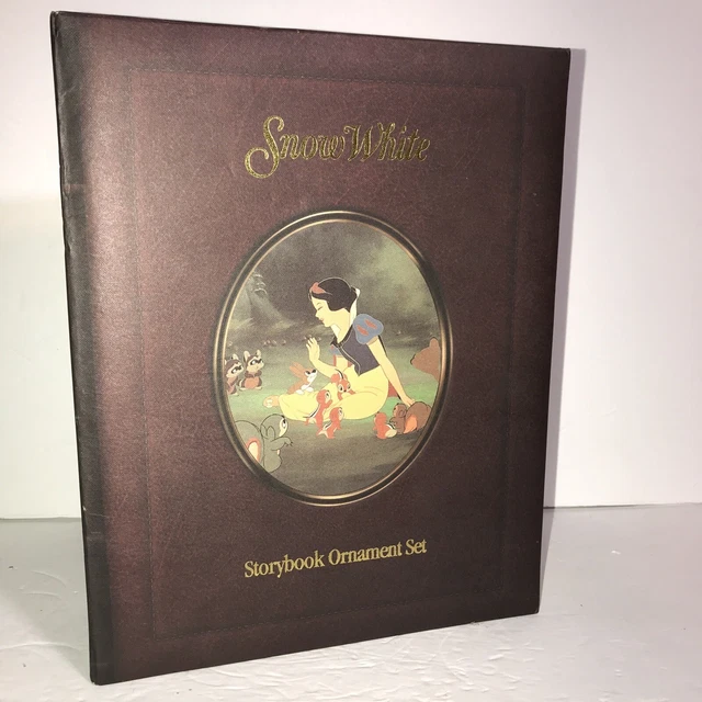 WALT DISNEY SNOW White And The 7 Dwarfs Storybook 8 Christmas Ornament ...