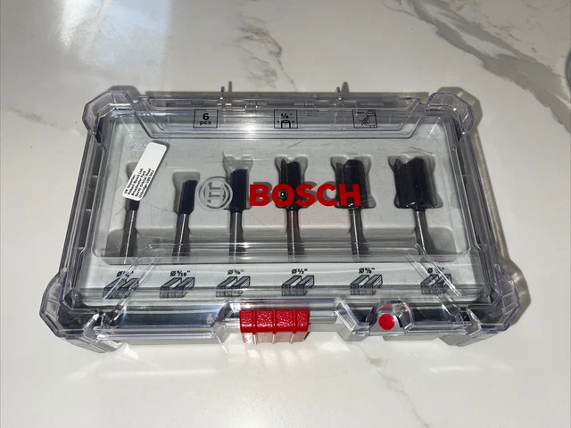 BOSCH PROFESSIONAL 2607017467 6-Piece Trim & Edge Router Cutter Set 1/4 ...