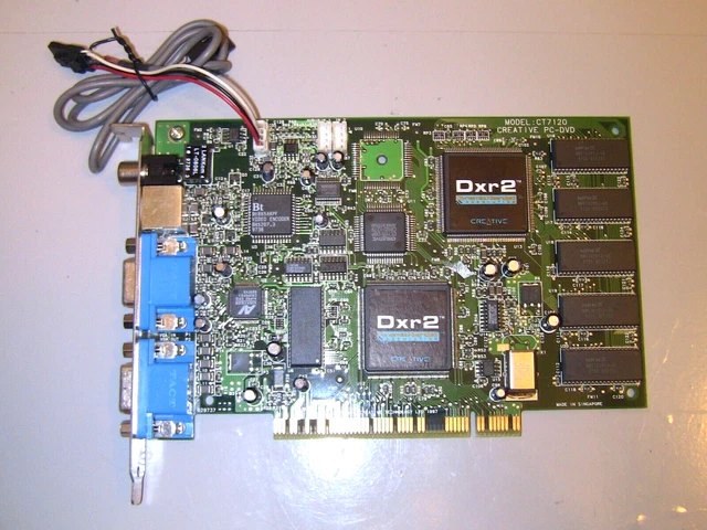 CREATIVE LABS PC-DVD DXR2 Decoder Card CT7120 PCI 3D Graphics Card $19. ...