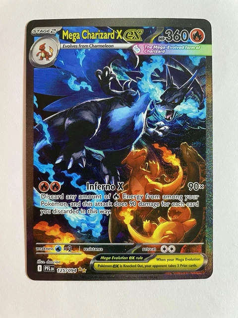 POKÉMON TCG MEGA Charizard x EX SIR 125/94 Pack Fresh Priority Shipping ...