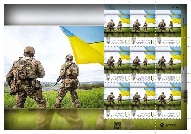 RARE STAMPS WAR in Ukraine 2022-2025 "Ukrainian military with a flag"🇺🇦 ...