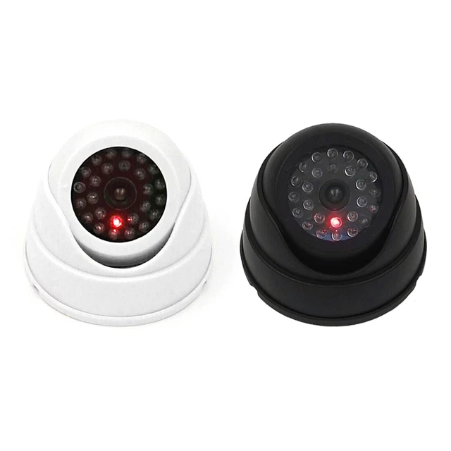 DUMMY DOME SHAPE CCTV Security Camera With LED Fake Motion Detection ...
