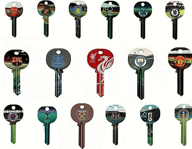 LICENSED FOOTBALL CLUB STADIUM KEYS NEW FRONT DOOR KEY BLANK SOUVENIR ...