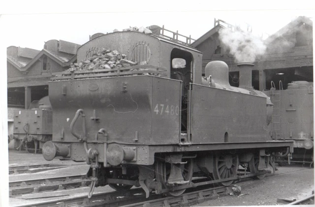 RAIL PHOTO LMS 060t 47408 Newton Heath shed Manchester LYR 2view £2.39 ...