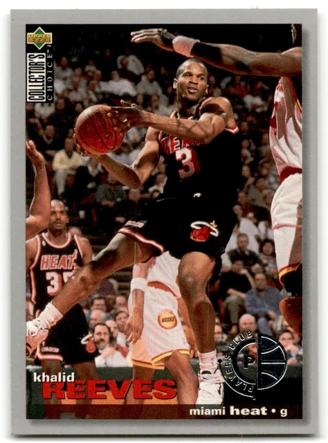 1995-96 COLLECTOR'S CHOICE Player's Club Khalid Reeves Miami Heat #136 ...
