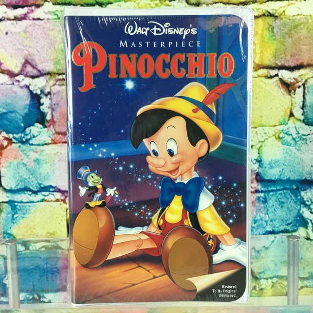 PINOCCHIO WALT DISNEY Masterpiece Animated Movie Videotape VHS #239 New ...