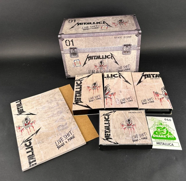METALLICA LIVE SHIT Binge Purge VHS CD Box Set Elektra Records 1993 Complete Set £62.25 ...