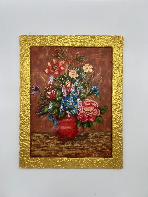 ÖLGEMÄLDE BLUMEN GEMÄLDE Bilder, Neu, signiert, Kunst, handgemalt, 46x36 EUR 250,00 - PicClick DE