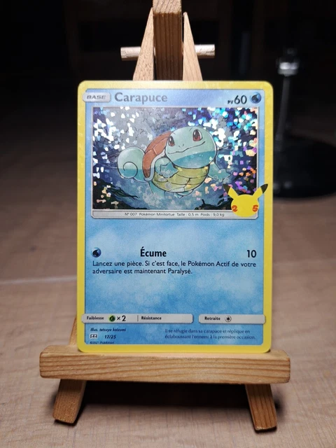 CARTE POKÉMON - Carapuce 17/25 Holo - McDonald’s 2021 - 25ans - Neuve ...