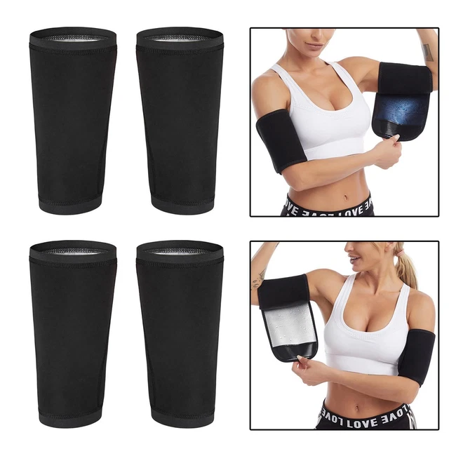 ARM TRIMMERS SAUNA Sweat Arm Bands Arm Shaper Sleeves Wraps Arm Slimmer ...