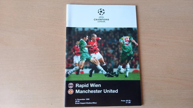 MANCHESTER UNITED AWAY PROGRAMMES in the CHAMPIONS LEAGUE 1996 - 2005 ...