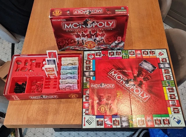HASBRO MONOPOLY MANCHESTER United FC Board Game Ltd Edition 2003 £9.90 ...