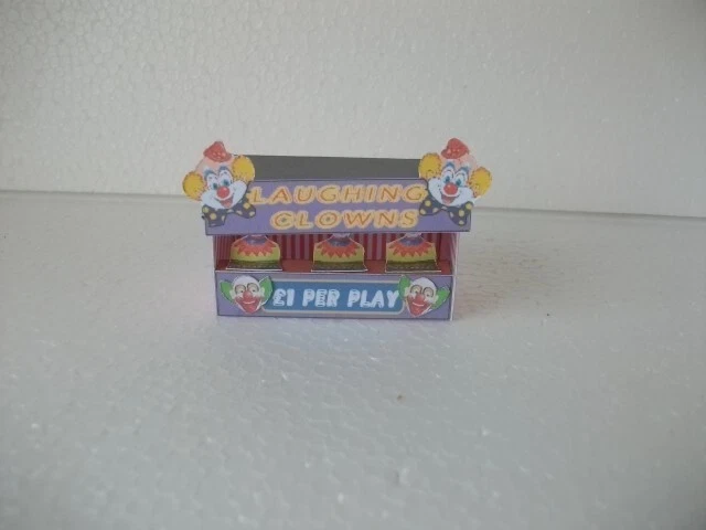 FUN FAIR CARD Model 00 Scale Laughing Clown,Fairground Model,Card Kit ...