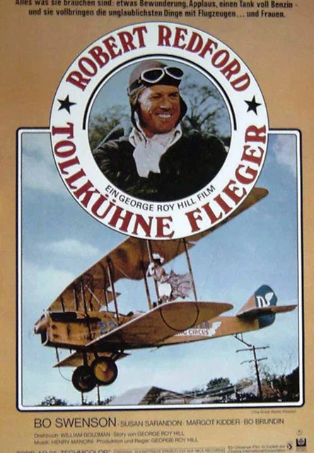 TOLLKÜHNE FLIEGER - Robert Redford - Susan Sarandon - Filmposter ...