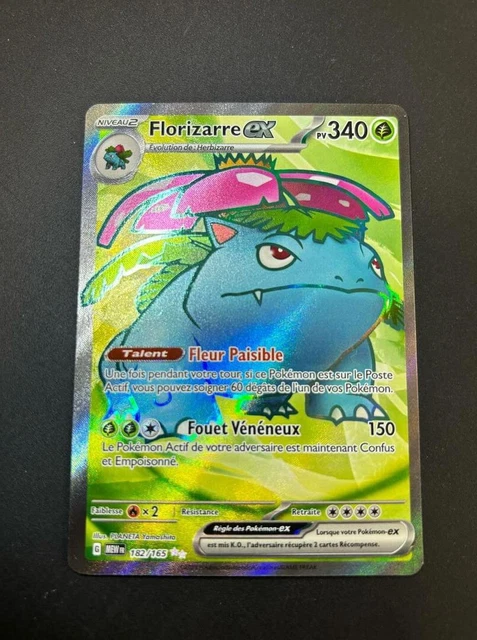 CARTE POKEMON FLORIZARRE EX 182/165 Full Art EV3.5 Écarlate Et Violet ...