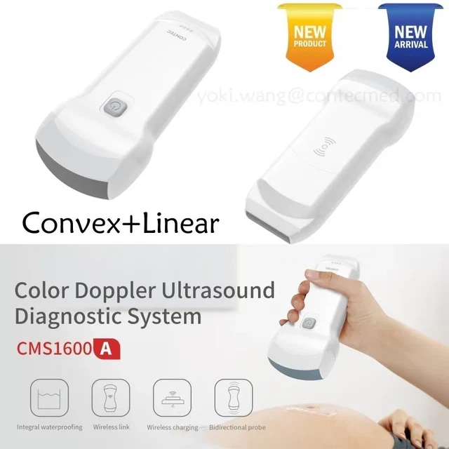 PORTABLE COLOR DOPPLER Ultrasound Scanner Convex Linear 2-Probe ...