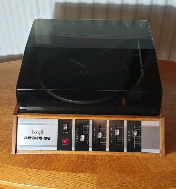 VINTAGE WYE AUDIO 55 Record Player Garrard Turntable & Integral Amp c ...