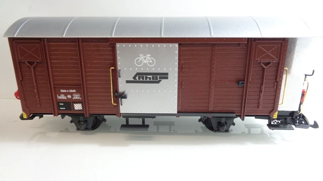 LGB SPUR G 42810 gedeckter Güterwagen der RhB neuw. in OVP AR6057 EUR 139,99 - PicClick DE