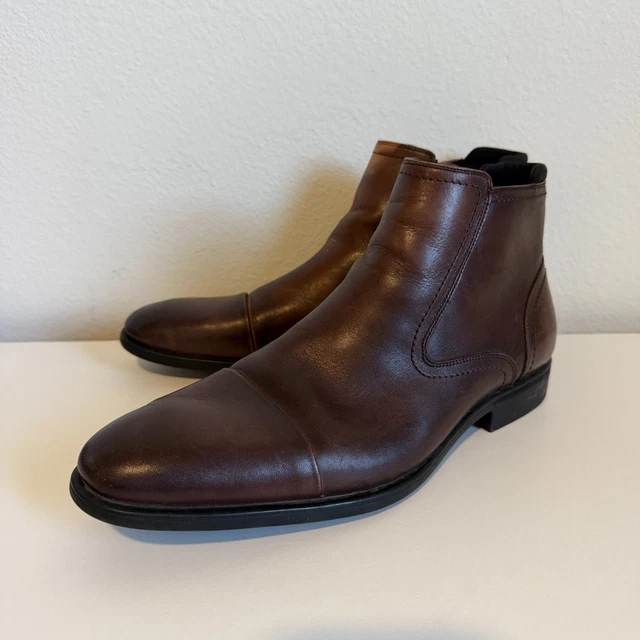 KENNETH COLE REACTION Edge Flex Men’s Brown Boots Size 10.5 Read ...