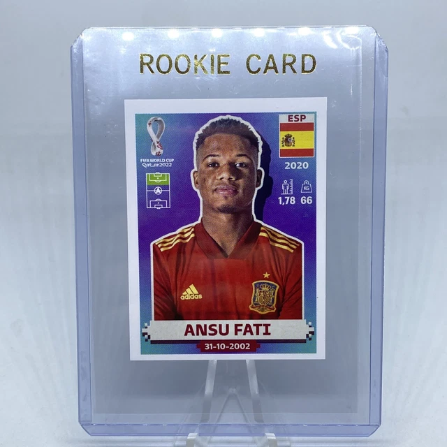 FIFA WORLD CUP Qatar 2022 Panini Sticker Ansu Fati Rookie ESP 17 Spain 🇪🇸 $9.99 - PicClick CA