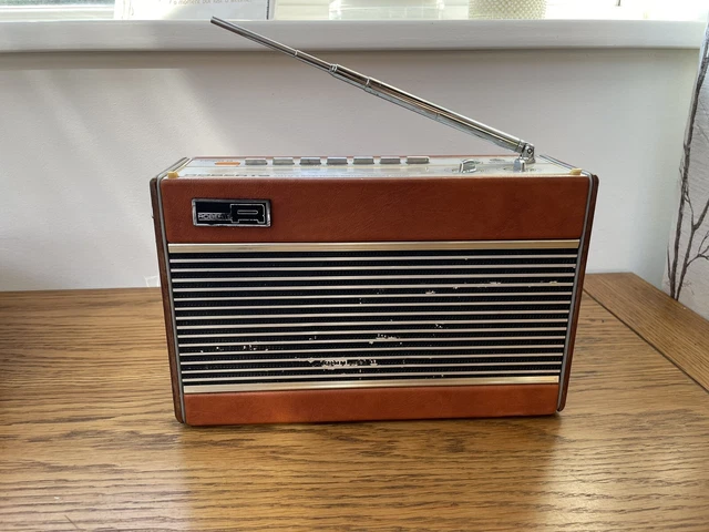 VINTAGE ROBERTS RADIO RP26-B AM/FM Teak Brown Leather £1.75 - PicClick UK
