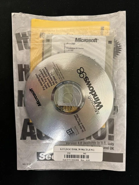 MICROSOFT WINDOWS 98 Software New Sealed $15.50 - PicClick