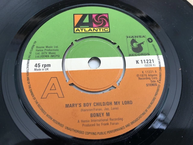 BONEY M - Mary's Boy Child / Oh My Lord 7" Vinyl Single Record EUR 4,09 ...