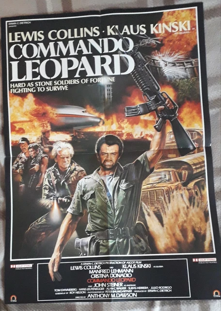 FILMPLAKAT &COMMANDO LEOPARD& m- Lewis Collins, Klaus Kinski. EUR 12,00 - PicClick FR