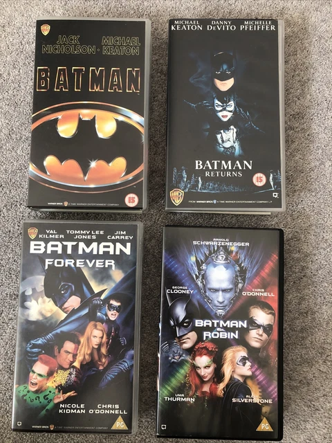 BATMAN VHS BUNDLE Joblot Inc Batman Batman Returns Batman Forever ...