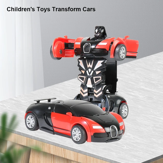 2 IN 1 Mini Car Toys Deformable Robot Car Toy Transform Car Robot Toy ...