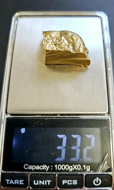 33G GRAMS SCRAP Gold Bar For Recovery Melted Different Computer Coin ...