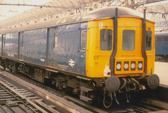 TRAIN PHOTO DIESEL Picture Br Blue Single Railcar Photograph Mr Parcels ...